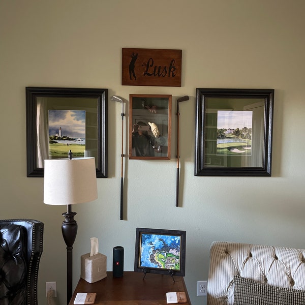 Golf Club Wall Mount Brackets (set) / Buy in Sets / Fits for Irons ...