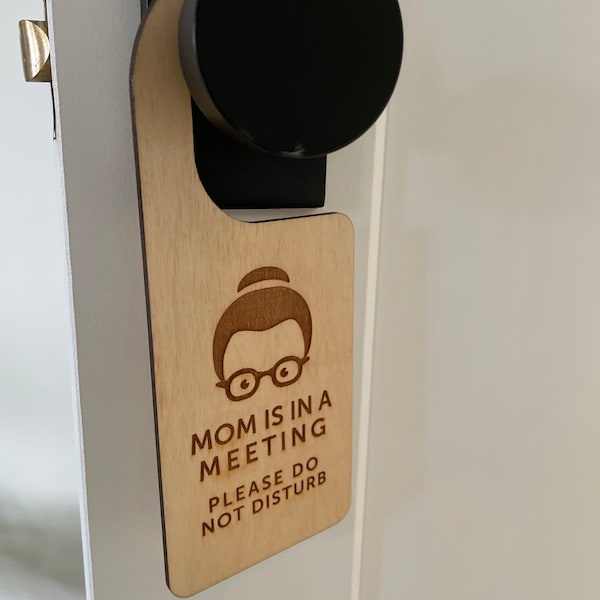 Session in Progress, Do Not Disturb Sign, Please Knock, Work Door ...