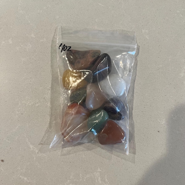 Mixed Gemstone Tumbled Stones - Multiple Sizes Available - Mixed ...