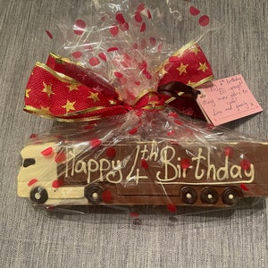 Hand-made Belgian Chocolate Bus. Choose From 2 Variations - Etsy UK