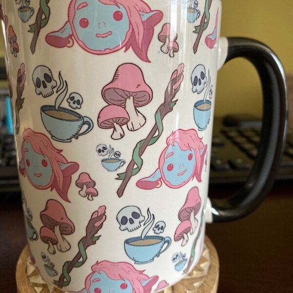 Caduceus Pattern Mug, Critical Role Themed Mug - Etsy