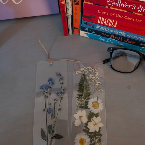 Forget-me-not Bookmark | Real Dried Flowers | Gift for Reader ...