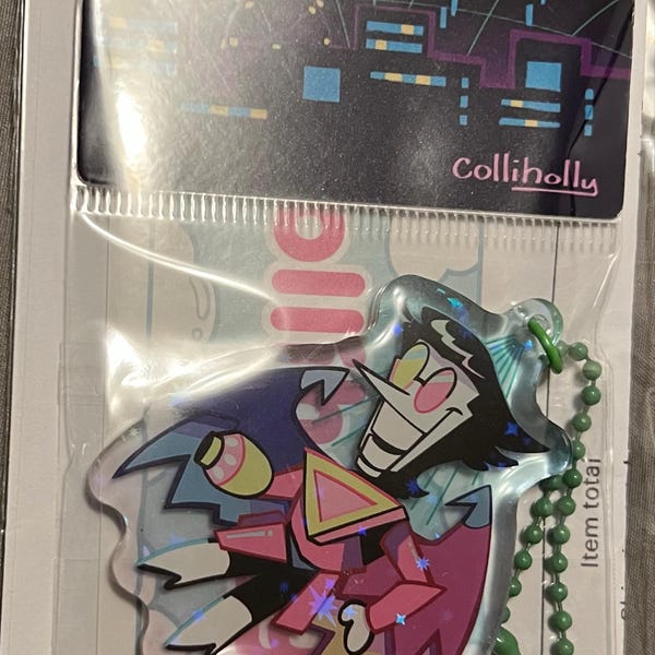 Spamton NEO Deltarune Holographic Keychain - Acrylic and Epoxy Charm 2. ...