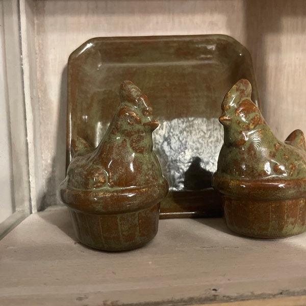 Ceramic Chicken Rooster Container - Etsy