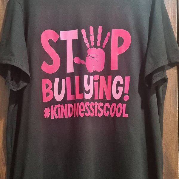 Stop Bullying SVG PNG: Pink Shirt Day, Kids Shirt Design (digital ...