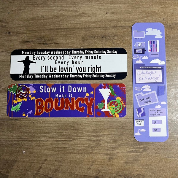 Reading Girl Y2K Era Bookmark - Etsy