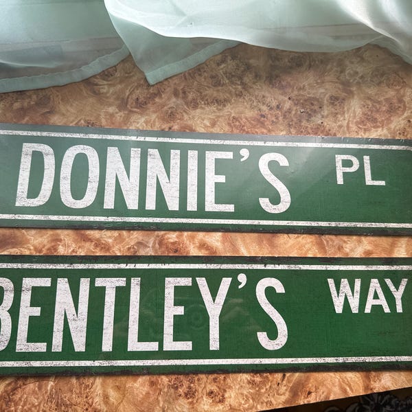 Custom Street Sign, Metal Street Sign, Custom Arrow Sign, Personalized ...