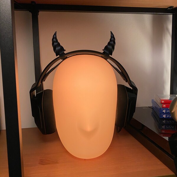 Curved Demon Imp HORNS for Headphones, Wiccan Gothic Satyr Horns, Devil ...