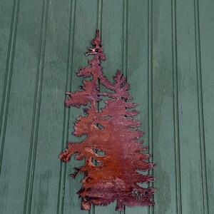 Vintage Metal Bear Cub Tree Scene / Modern Copper Bear Shelf Decoration ...
