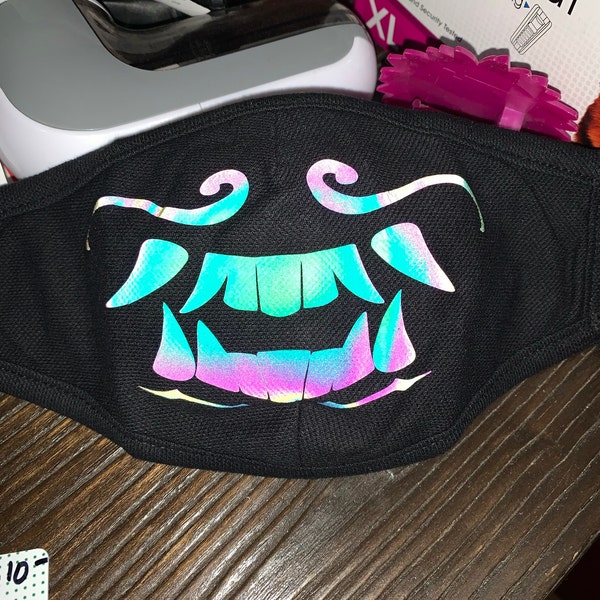 Akali KDA/POPSTAR Uv/ Glow in the Dark MASK, 3 Cotton Layers, Nose Wire ...