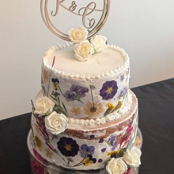 120 Edible Pressed Flowers, Pastel Cupcake Blend, Organic Foodsafe Chem ...