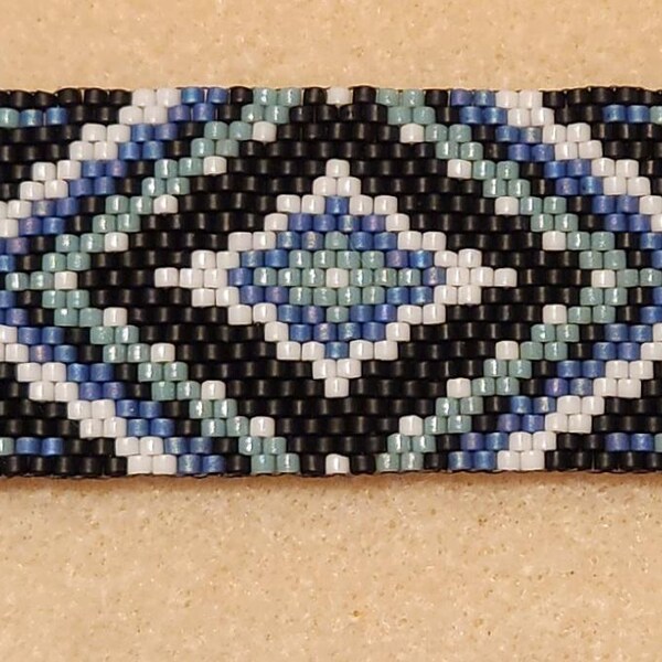 Even Peyote Ring Pattern Peyote Stitch Ring Design Bead Ring Tutorial ...