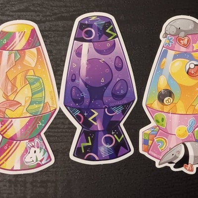 Lava Lamp Keychains Acrylic Keychain Waterproof Retro Nostalgia Happy ...