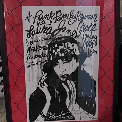 New York Dolls Rare Silkscreened Gig Poster 1/6 AP by Stainboy Florida ...