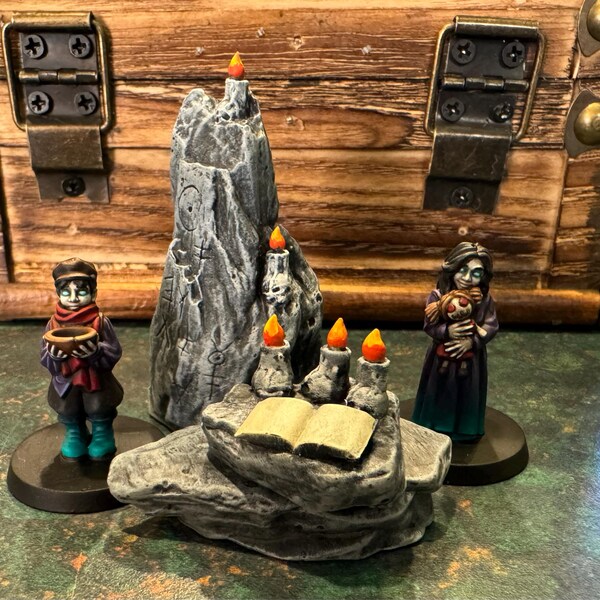 Banshee Trio for Lemax Spooky Town, Dept. 56, Tabletop, RPG - Etsy