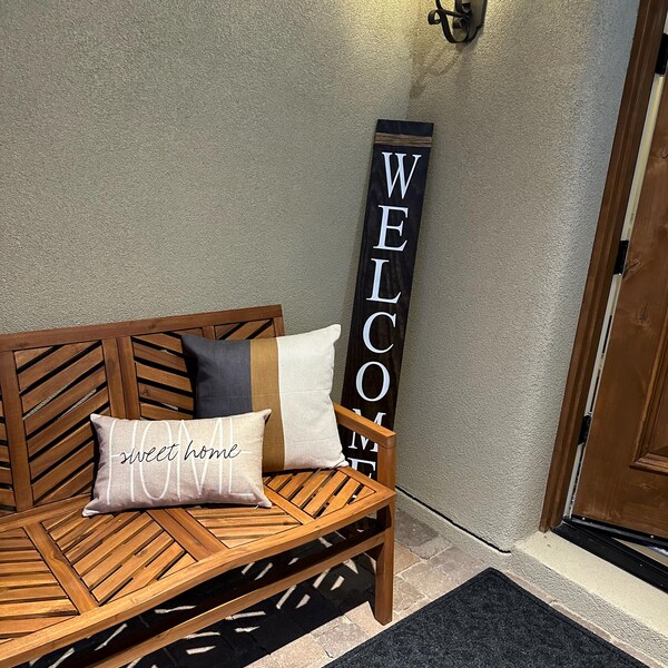 Front Porch Welcome Sign - 5 Foot Welcome Sign - 4 Foot Welcome Sign ...