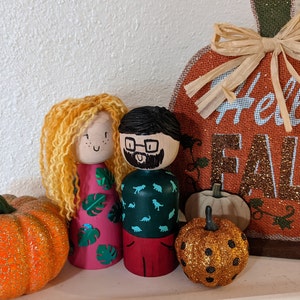 Wood Peg Jumbo Man People, Natural Peg Toy, Unfinished Peg Person ...