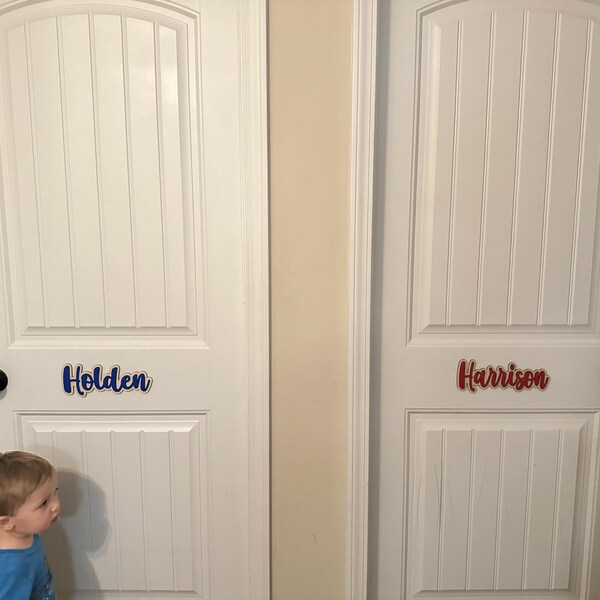 Personalized Kids Door Sign, Kids Door Name Sign, Nursery Wall Name ...
