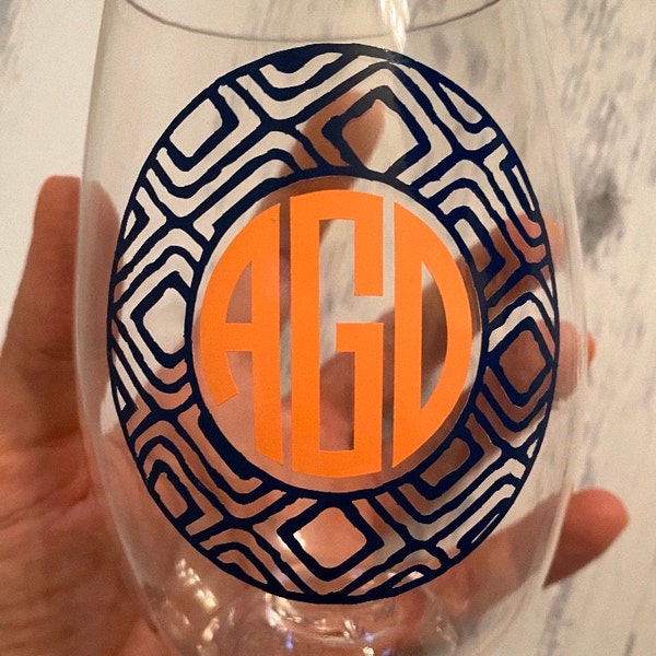 Aztec Tribal Monogram Frame Dxf and Svg for Use With Silhouette Cameo ...