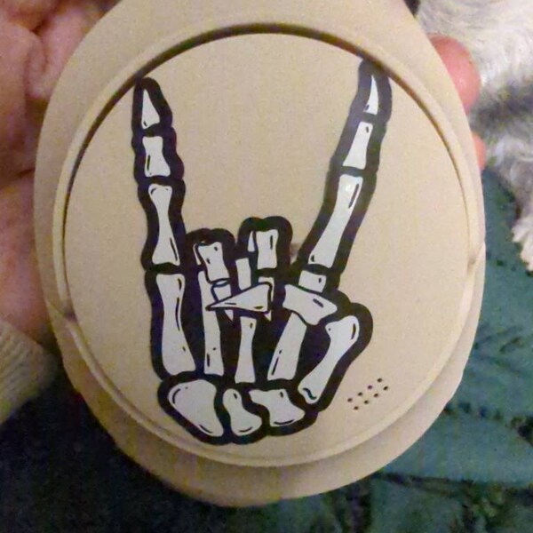 Rock Skeleton Sticker, Skeleton Sticker, Rock and Roll Sticker ...