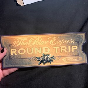 The Polar Express Train Ticket Printed Replica Double-sided on Photo ...