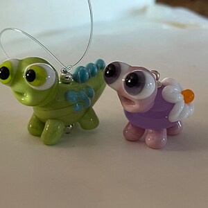 Tiny Monster Miniature, Glass Monster Figurine, Monster Sculpture for ...