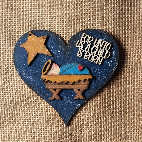 Santa, Nerdy Reindeer, Gingerbread Man, DIY Kit or Hand-painted ...