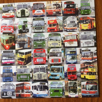 Vintage Buses Card - Etsy UK