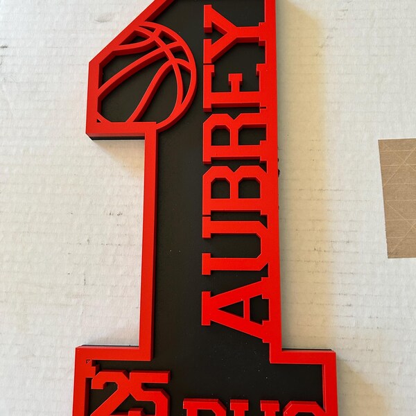 Varsity Number Graduation Gift, Senior Athlete Gift, Graduation Decor ...
