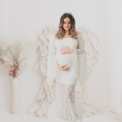 Digital Backdrop Maternity Wings Set of Two Angel Wings Digital ...