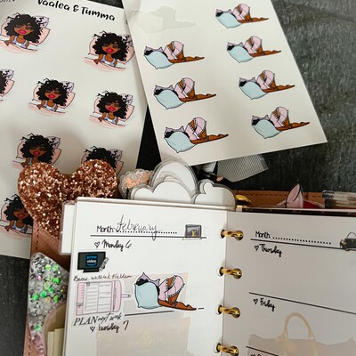 Insomnia Planner Stickers, Nia S0724/S0736, Anxiety Stickers - Etsy