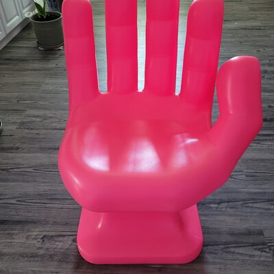 Neon Pink RIGHT Hand Shaped Chair 32 Tall Adult Size - Etsy