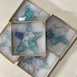 Sea Glass Star Ornament/suncatcher - Etsy