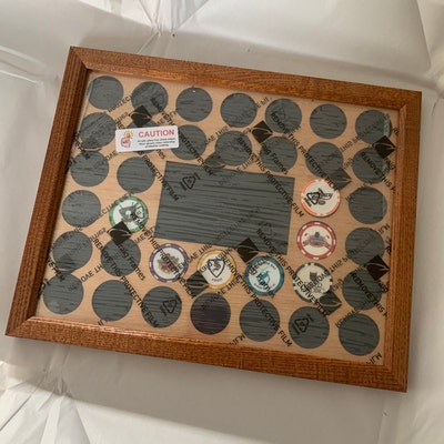 Personalized Engraved Poker Chip Frame Display Insert Fits 36 - Etsy