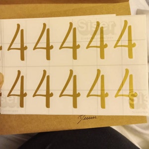 Bulk Number Decals, Custom Number Sticker Sets, Label 1 100, 1 100 ...