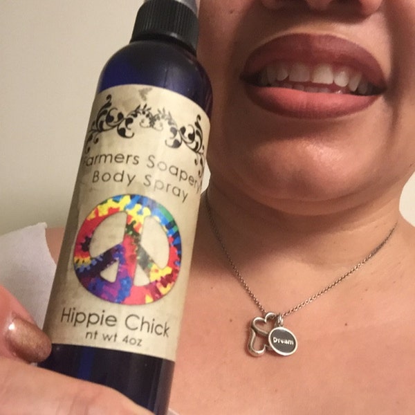 Hippie Chick Scented 4oz Body Spray Lavender Patchouli Body Spritz ...