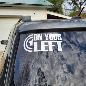 Captain America on Your Left Vinyl Sticker - Etsy