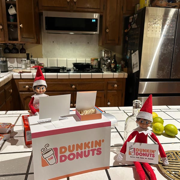 Dunkin Donuts Elf Display Prop, Doll Costume, Elf Clothes, Christmas ...