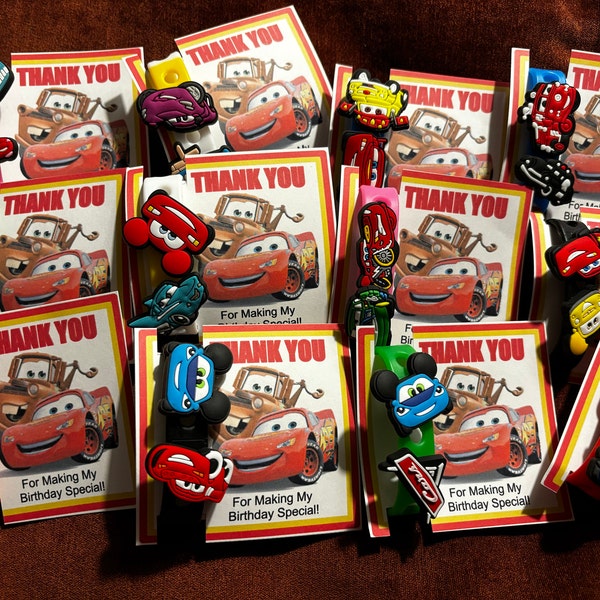 Cars Party Favors, Cars Themed Charms and Bracelet for Gift /goodie ...