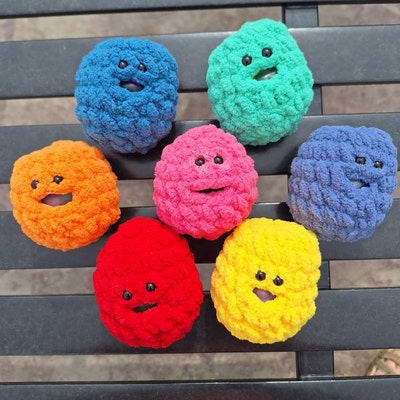 Stress Blobs PATTERN/ Crochet Fidget Toy Pattern/ Crochet Fidgets/ No ...