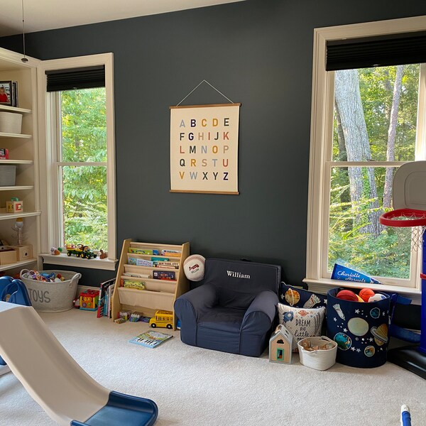 ABC Sign | Alphabet Canvas | Fabric Wall Hanging | Kids Room Decor ...