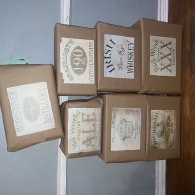 12 Prohibition Bootlegger Crate Labels JPG Set 8.5X11 Speakeasy Roaring ...