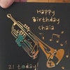Personalised Trumpet Birthday Card - Jazz Band, Trumpeter, Orchestra ...