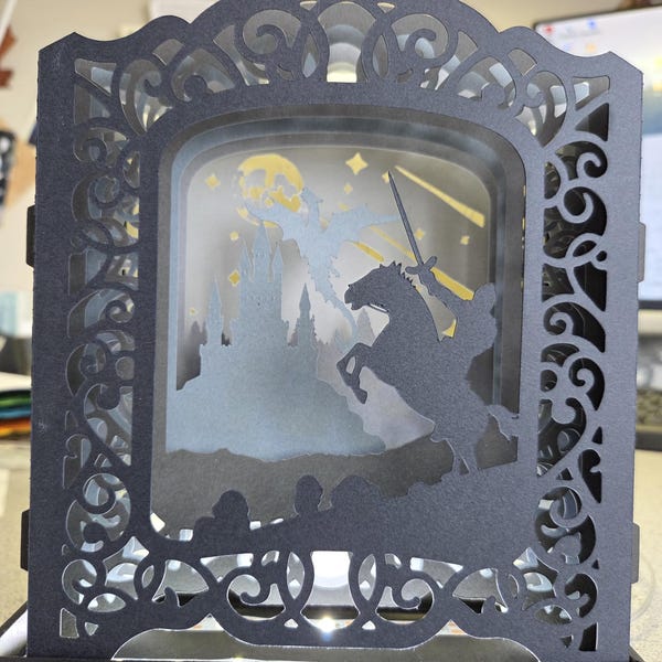 Last Supper Shadow Box SVG Template, Da Vinci Papercut Lightbox Cricut ...