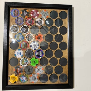 Personalized Engraved Poker Chip Frame Display Insert Fits 36 - Etsy