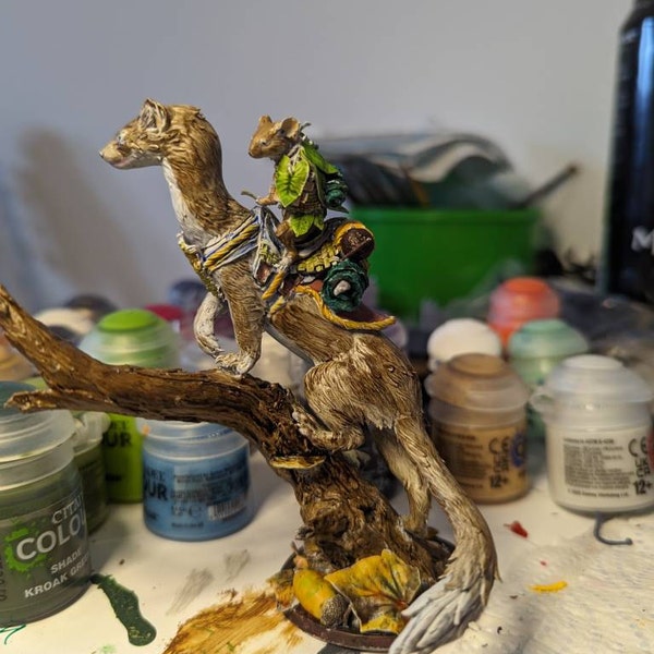 Archduke Mousin and Weasel 3d Printed Miniature for Tabletop Rpgs ...