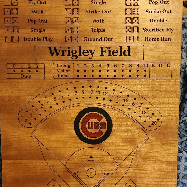 Baseball Board Game - Personalized, Maple, Custom, College, MLB, School ...