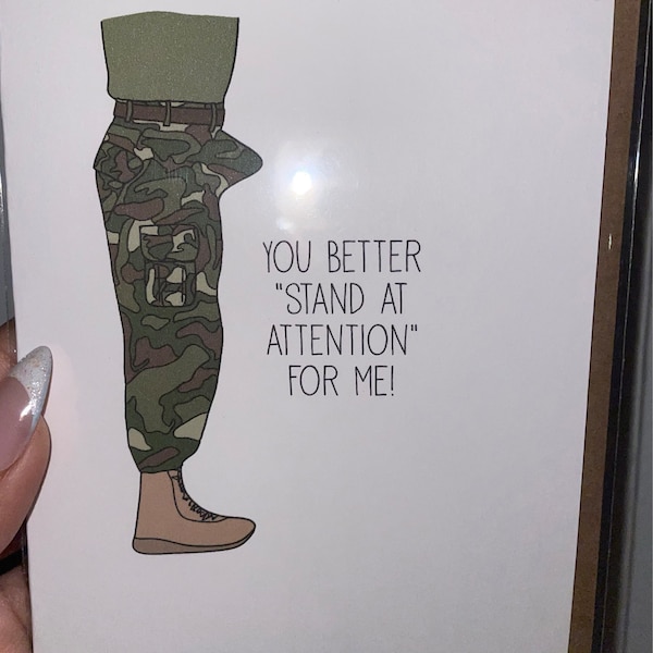 Funny Naughty Valentines Day Military Card - Deployment Care Package ...