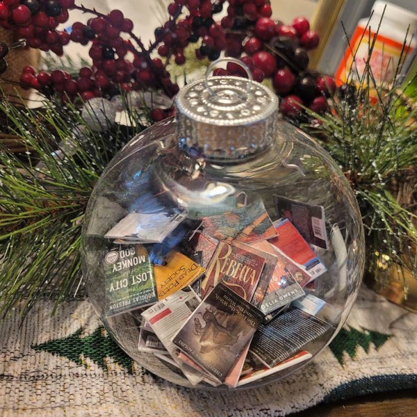 Yearly Book Ornament Template and Instructions for DIY Book Lover ...