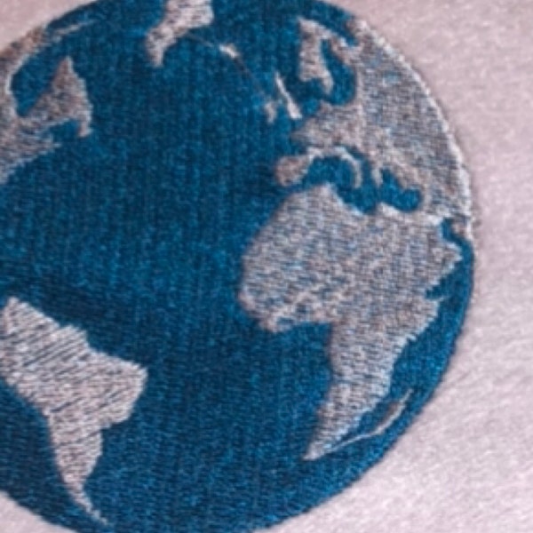 Earth Embroidery Design. Earth Silhouette. Earth Mini. Earth Design ...